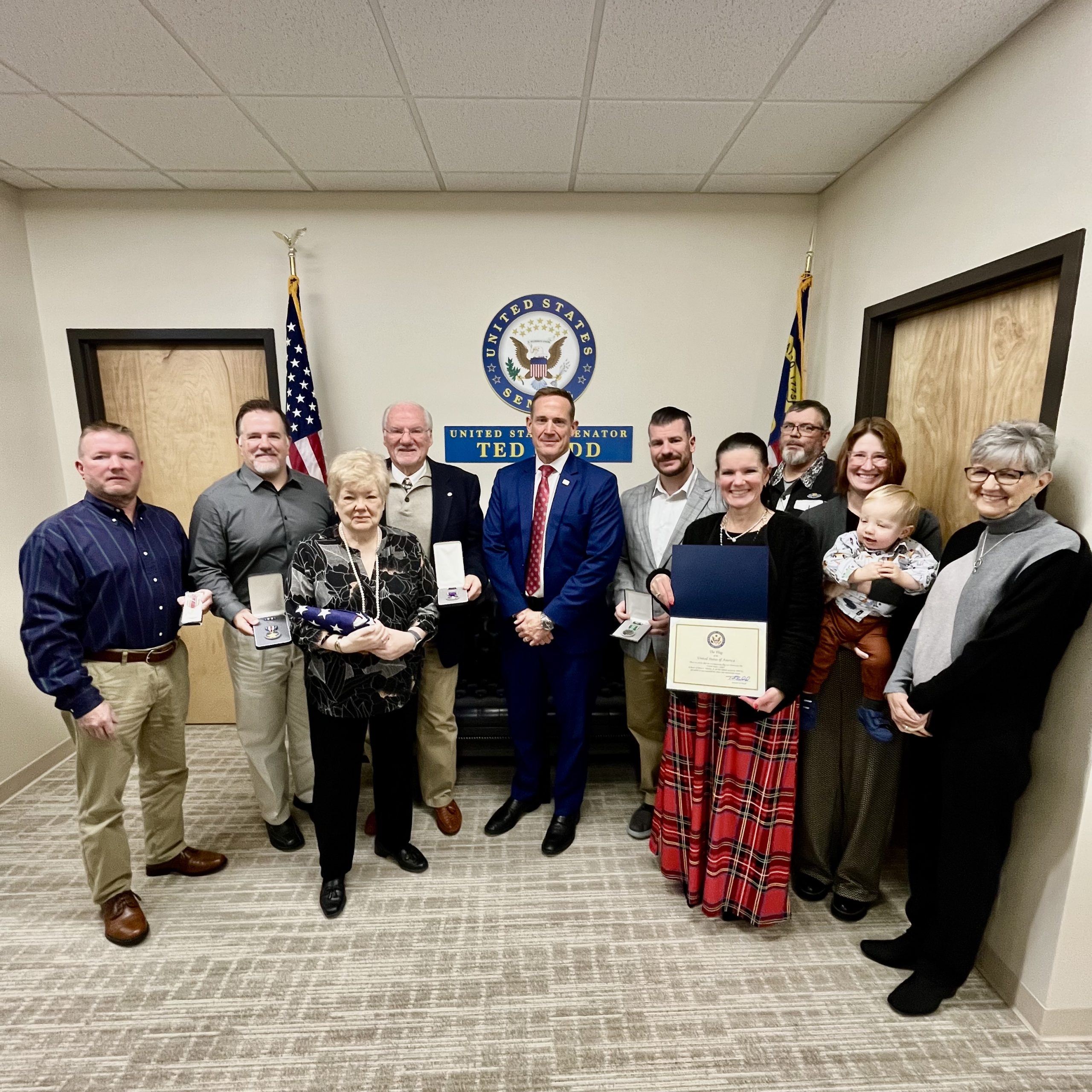 Senator Budd Presents Service Medals to NC Veterans’ Families - U.S ...
